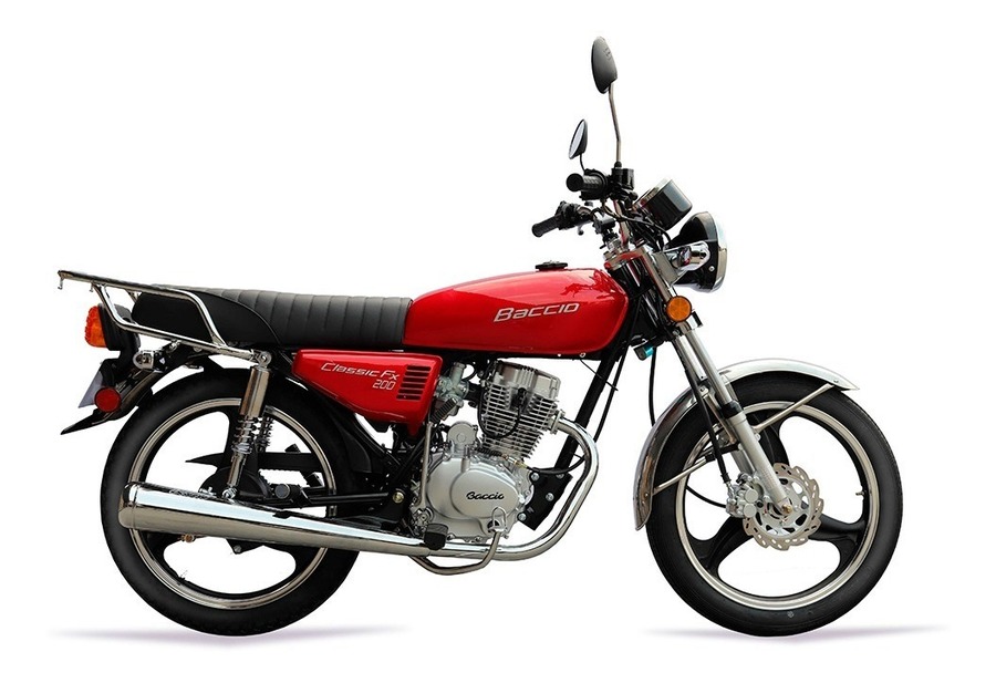 BACCIO CLASSIC FX 200 cc ROJO BACLASFX200 + CASCO DE REGALO Motos Moto Sr/s