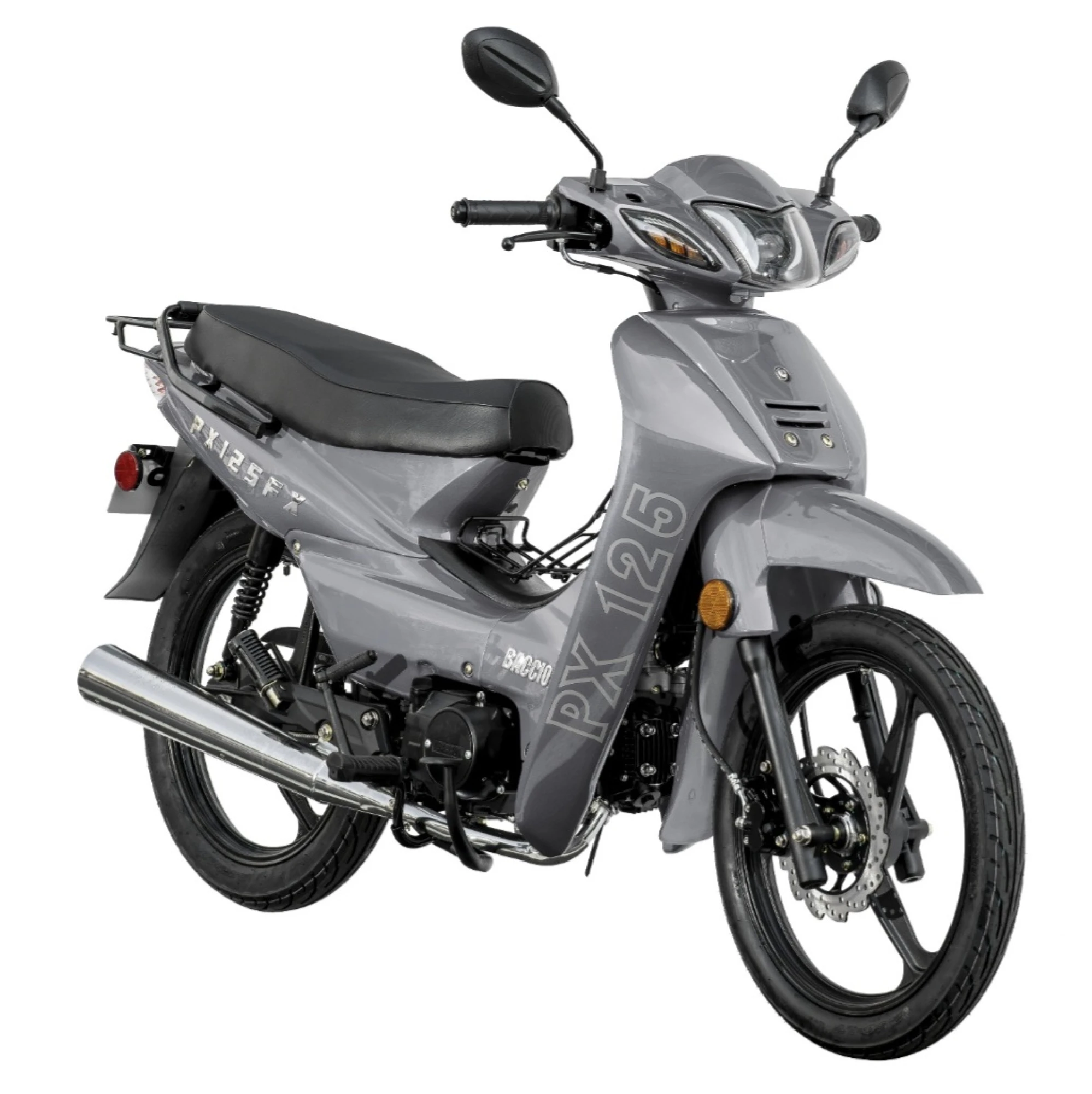 MOTO BACCIO PX 125 FX (125 cc) GRIS Motos Pollerita